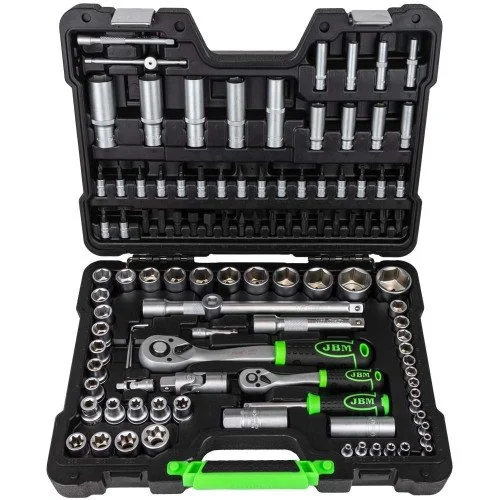 Trusa Chei Tubulare cu Clichet 1/2 si 1/4 JBM HEX Socket Set, 108 buc ...