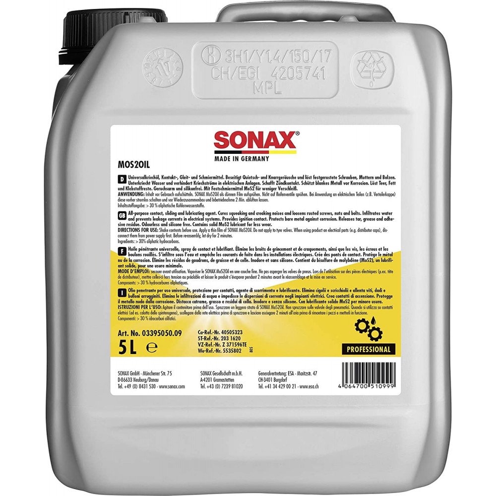 Ulei Multifunctional Sonax MoS2 Oil, 5L - SO339505
